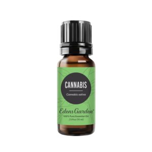 edens garden cannabis essential oil, 100% pure therapeutic grade (undiluted natural/homeopathic aromatherapy scented essential oil singles) 10 ml