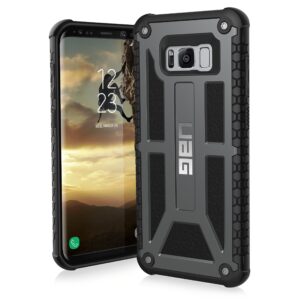 urban armor gear [uag samsung galaxy s8+ [6.2-inch screen] monarch feather-light rugged [graphite] military drop tested phone case