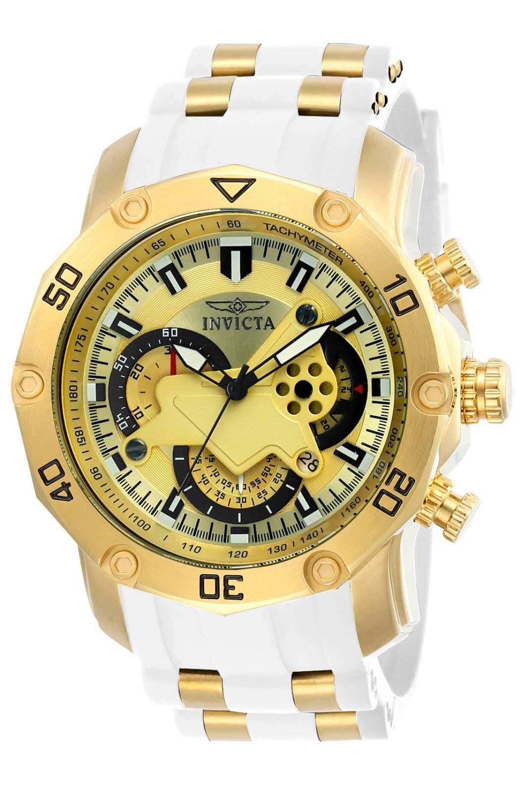 Invicta Men's 23424 Pro Diver Analog Display Quartz White Watch