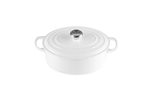 Le Creuset Enameled Cast Iron Signature Oval Dutch Oven, 2.75 qt., White