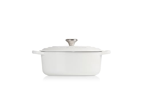 Le Creuset Enameled Cast Iron Signature Oval Dutch Oven, 2.75 qt., White