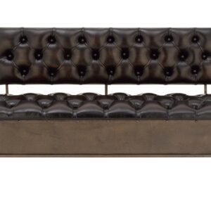 Deco 79 Industrial Metal Storage Bench, 54" x 19" x 31", Black