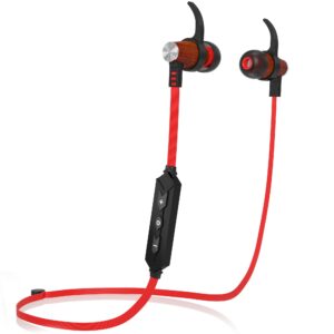 symphonized neckband bluetooth headphones - wireless sport earbuds, bluetooth wireless earbuds with earhooks, bluetooth earbuds with ear hook, running earbuds, neck bluetooth headphones microphone