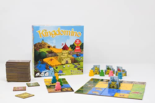 Blue Orange Games Kingdomino Award Winning Family Strategy Board Game, 4 players