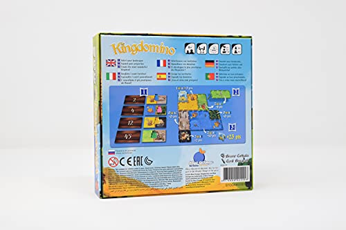 Blue Orange Games Kingdomino Award Winning Family Strategy Board Game, 4 players