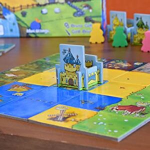 Blue Orange Games Kingdomino Award Winning Family Strategy Board Game, 4 players