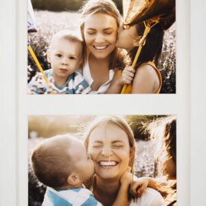 BD ART 7x9-Inch - 2 Openings White Collage Picture Frame with Mat for 2 Photos 4x6-Inch