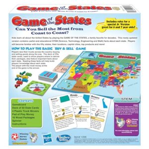 Game of The States with 1970's Original Artwork, by Winning Moves Games USA, Children's Pick Up and Deliver Game, for 2 to 4 Players, Ages 8 and up