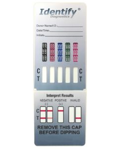 identify diagnostics drug test cards - 5 pack - 5 panel dip clia waived instant urine drug test kit for amp,coc,met,mop/opi,thc