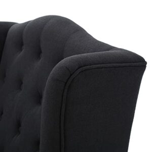 Christopher Knight Home Toddman High-Back Fabric Club Chair, Dark Charcoal Dimensions: 27.25”D x 33.75”W x 38.50”H