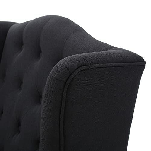 Christopher Knight Home Toddman High-Back Fabric Club Chair, Dark Charcoal Dimensions: 27.25”D x 33.75”W x 38.50”H