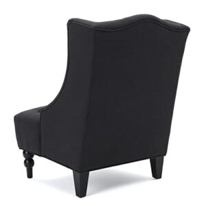 Christopher Knight Home Toddman High-Back Fabric Club Chair, Dark Charcoal Dimensions: 27.25”D x 33.75”W x 38.50”H