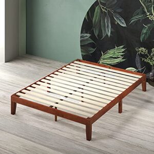 ZINUS Wen Wood Platform Bed Frame / Solid Wood Foundation / Wood Slat Support / No Box Spring Needed / Easy Assembly, Queen