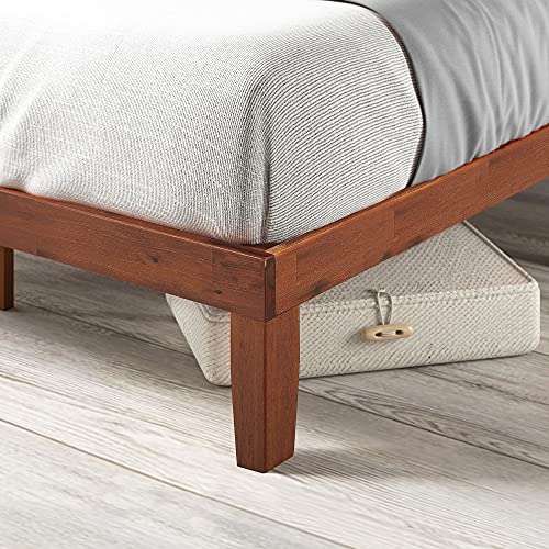 ZINUS Wen Wood Platform Bed Frame / Solid Wood Foundation / Wood Slat Support / No Box Spring Needed / Easy Assembly, Queen