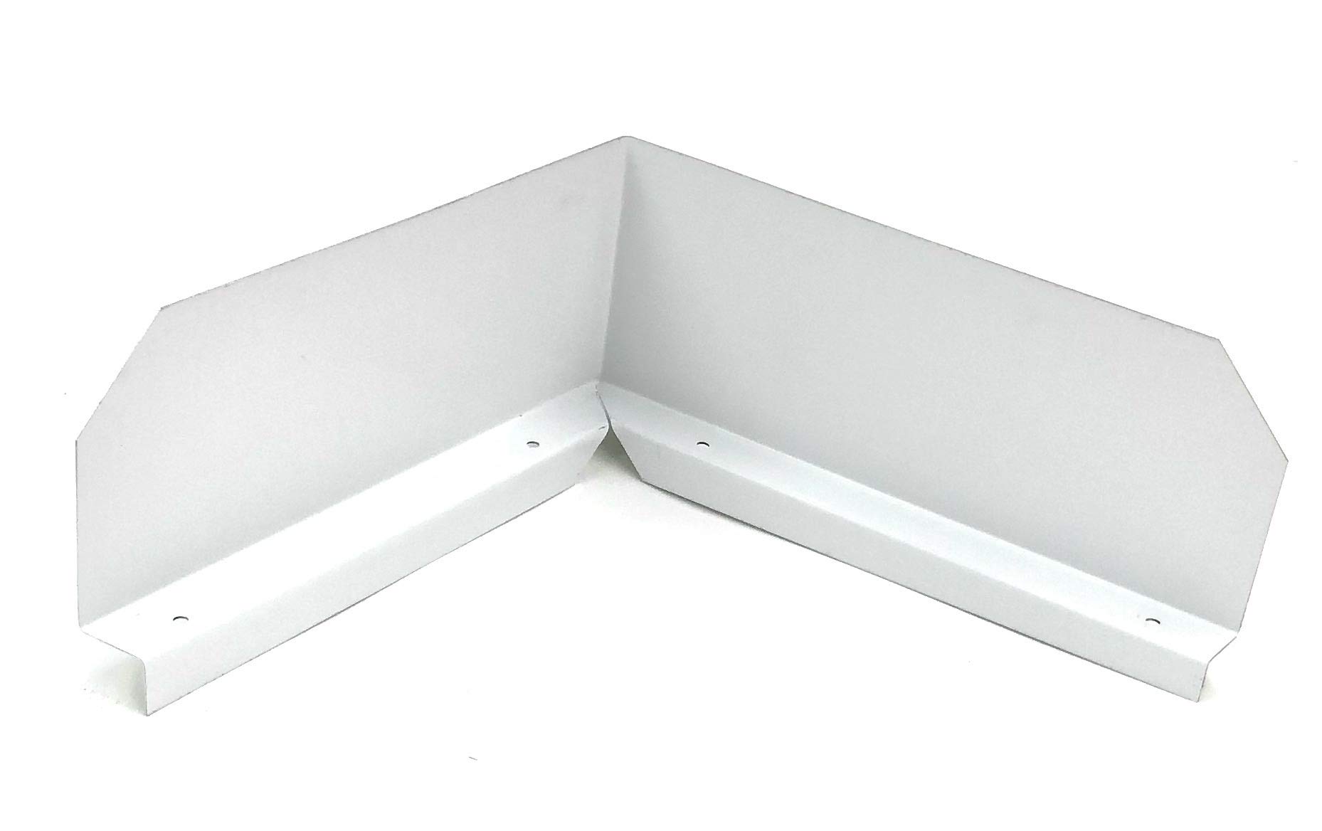 Gutter Valley Splash Guard - Bent (Low Gloss White (3 CT))