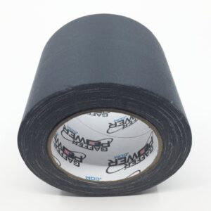 Gaffer Power Real Professional Premium Grade Gaffer Tape 4 Inch X 30 Yards, Black- Made in The USA - Heavy Duty Gaffers Tape - Non-Reflective - Multipurpose - Better Than Duct Tape!