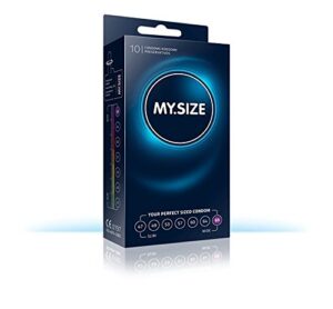 pack of 10 my size condoms 69mm (2.7 inches) by my size condom-vegan