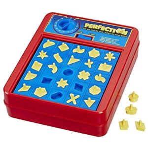 Hasbro Gaming Perfection Game for Preschoolers and Kids Ages 5 and Up, Popping Shapes and Pieces, Preschool Board Games for 1 or More Players