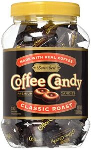 bali's best coffee candy - original flavor | 1lb jar | rich, smooth taste | indulge in gourmet coffee delight - for coffee lovers, delicious treat for any occasion