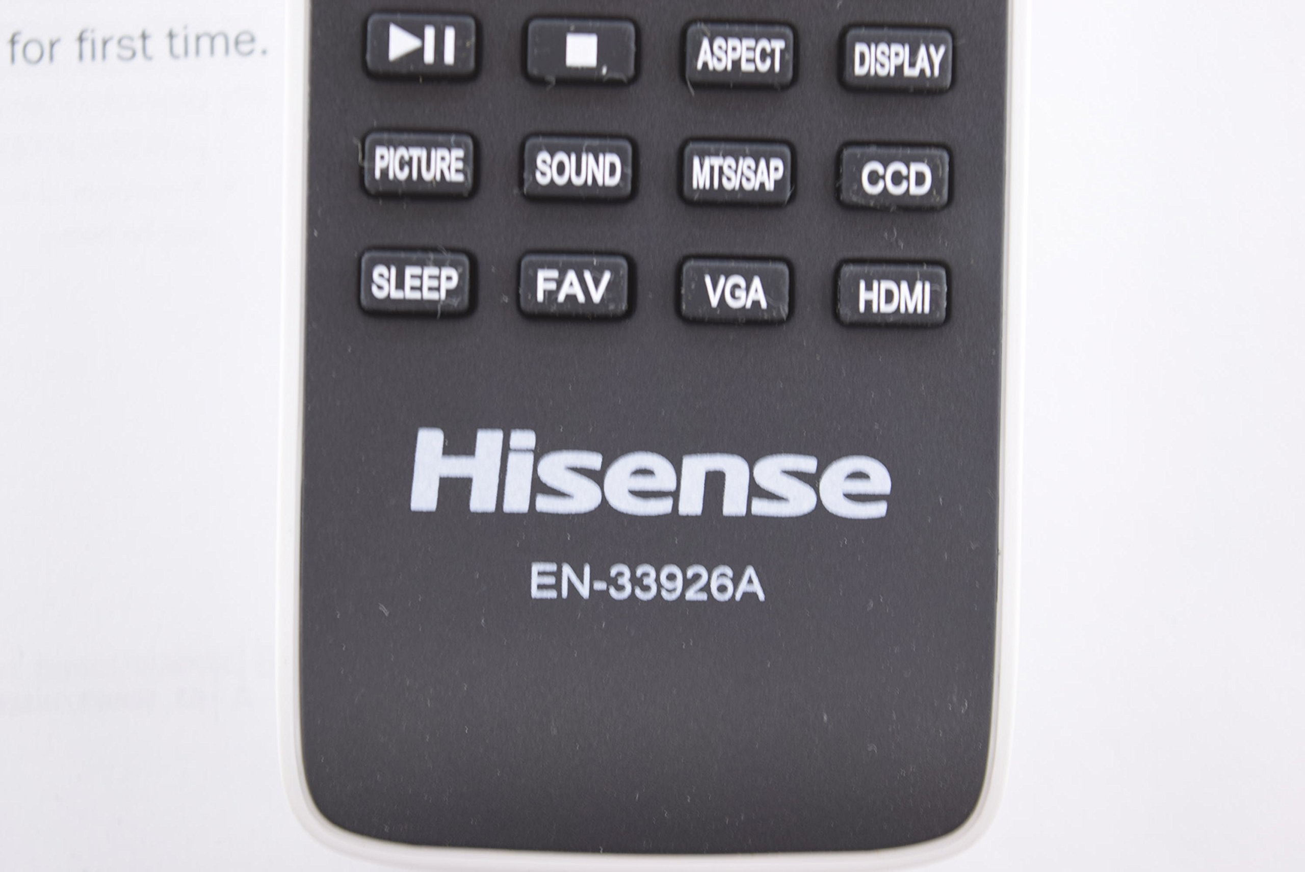 HISENSE EN-33926A 32K20DW 40K366WN 50K610GWN TV Remote Control 20499