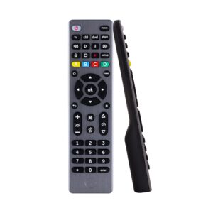 ge universal remote control, samsung remote, universal tv remote for roku tv, vizio, lg, sony, sharp, roku, apple tv, tcl, panasonic, streaming players, blu-ray, dvd, 4-device, graphite, 33711