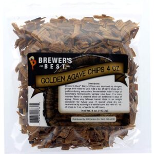 home brew ohio 6337a brewer"s best barrel chips golden agave - 4 ounces, brown