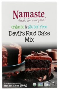 namaste foods organic gluten free devil's food cake, 13 ounces – allergen free