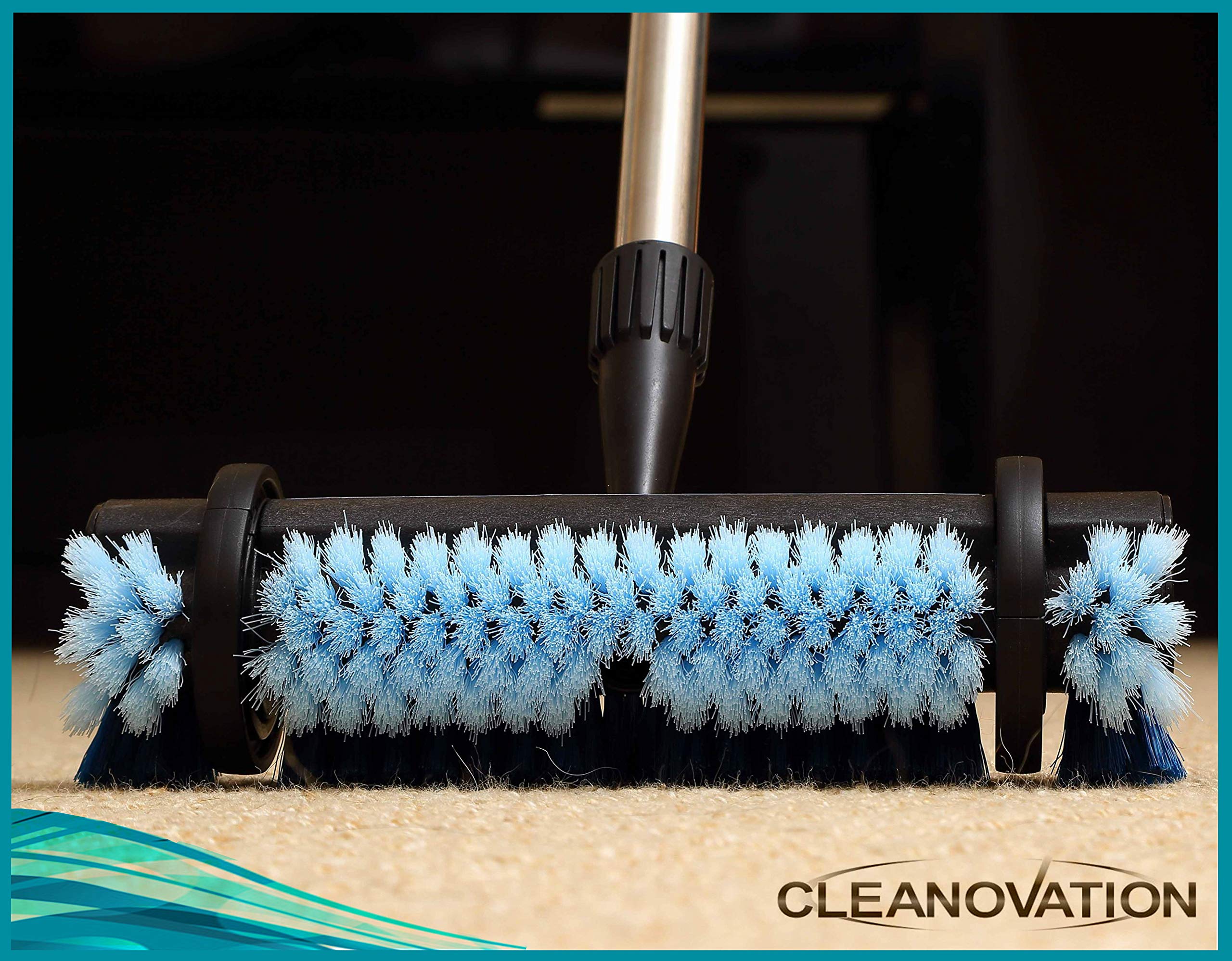 Cleanovation Rug Renovator Floor Scrub Brush with Long Handle, Scrape Brush Stiff Bristle Scrubber, Cleaning for carpet pet stains and odors, 32 Fl oz Carpet Shampoo