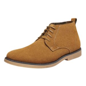 bruno marc men's chukka camel suede leather chukka desert oxford ankle boots size 10 m us