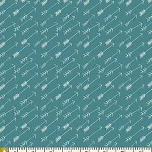 Teal and Gray Woodland Deer Fabric Bundle | Boys Quilt Fabrics | Hunting Fabrics | Buck Head Fabrics for Quilting | Deer Fat Quarters | Art Gallery Fabrics (Fat Quarters)