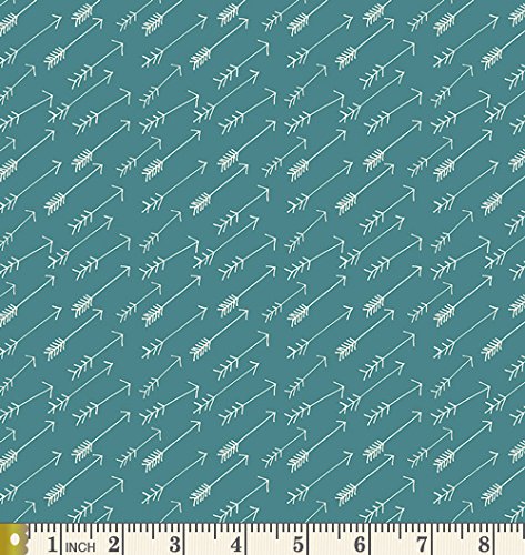 Teal and Gray Woodland Deer Fabric Bundle | Boys Quilt Fabrics | Hunting Fabrics | Buck Head Fabrics for Quilting | Deer Fat Quarters | Art Gallery Fabrics (Fat Quarters)