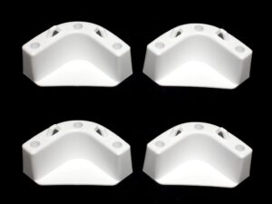 boat marine cooler mounting kit for yeti igloo engle coleman (set of 4) black or white (white)