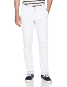 wt02 mens long basic stretch skinny chino casual pants, white(new), 38w x 32l us