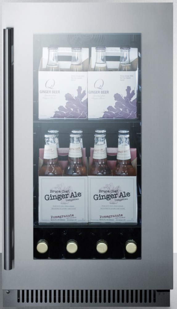 CL181WBV 18" Commercial Beverage Center with 2.9 cu. ft. Capacity Digital Thermostat LED Lighting Professional Handle in Stainless Steel