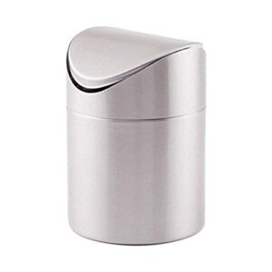 cuisinox in-home stainless steel countertop compost bin, 4.7" x 6.6" (5-cup)