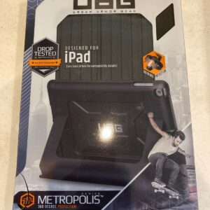 URBAN ARMOR GEAR [UAG] Folio iPad 9.7 (2017 5th Gen & 2018 6th Gen) Metropolis Feather-Light Rugged [Midnight] Military Drop Tested iPad Case