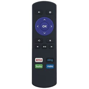 zdalamit replacement ir remote control fit for roku 1 2 3 4 (hd, lt, xs, xd) player, roku express; do not support roku stick or roku tv; do not support headphone, game or voice search