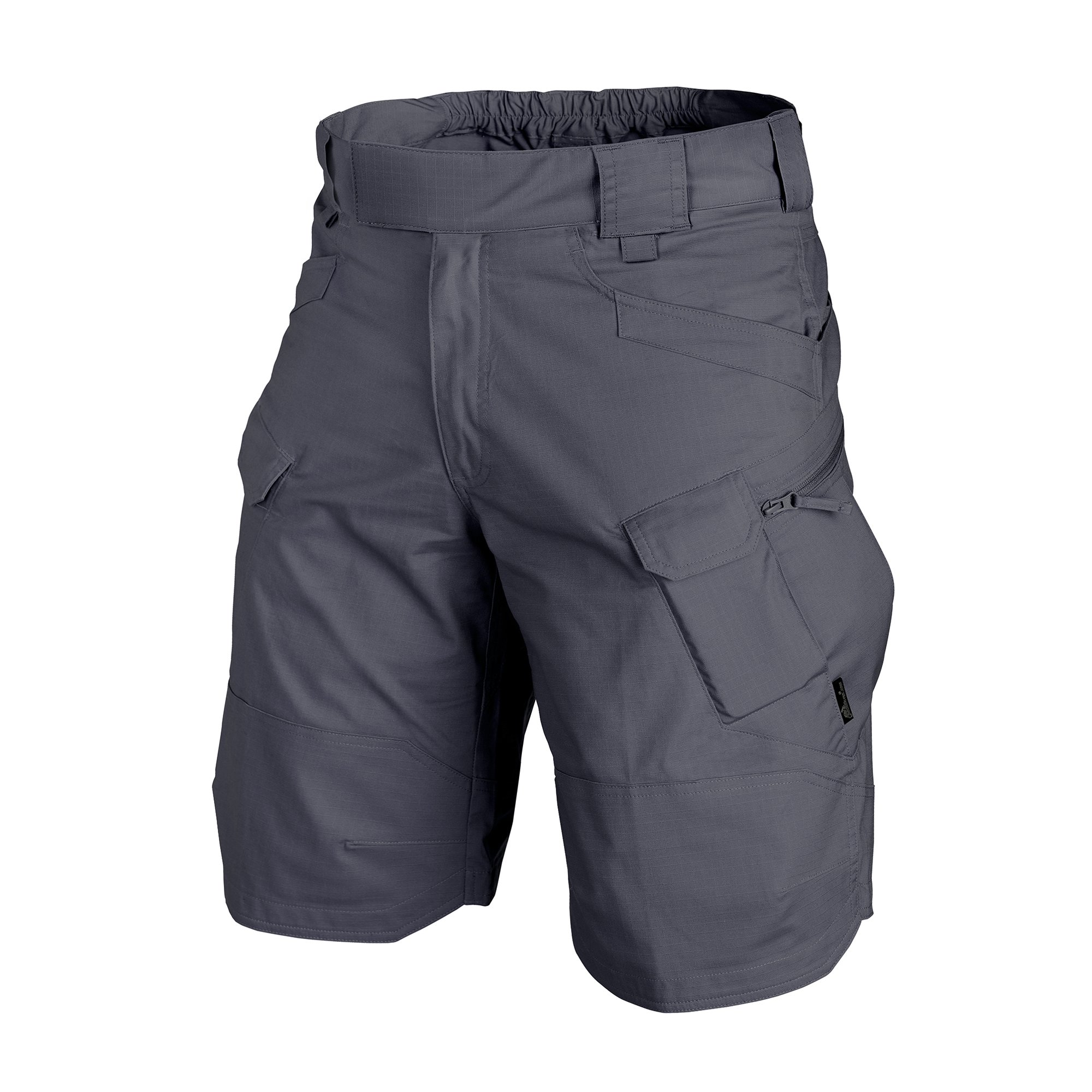 Helikon-Tex Urban (UTK) Tactical Shorts for Men - Lightweight & Breathable Cargo Shorts for Tactical, Military, Police, Hiking, & Hunting (Shadow Grey PolyCotton Ripstop W34, L11)