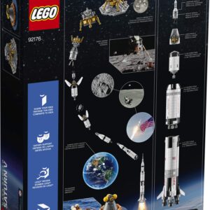 LEGO Ideas NASA Apollo Saturn V 92176 Outer Space Model Rocket for Kids and Adults, Science Building Kit (1969 Pieces)