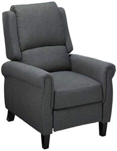 christopher knight home haddan fabric recliner, charcoal