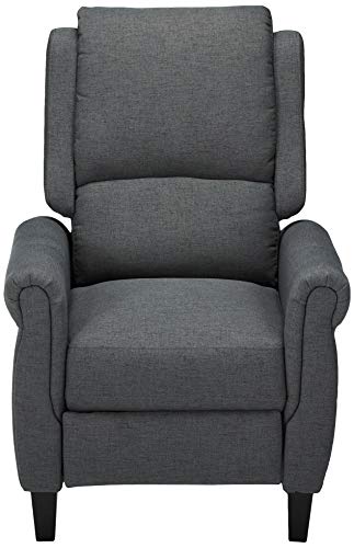 Christopher Knight Home Haddan Fabric Recliner, Charcoal