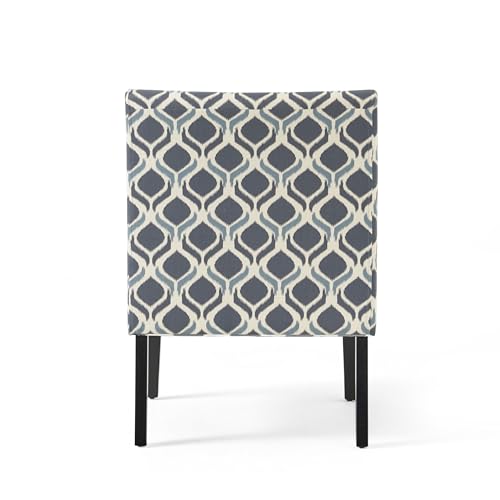 Christopher Knight Home Kassi Fabric Accent Chairs, 2-Pcs Set, Blue / Navy