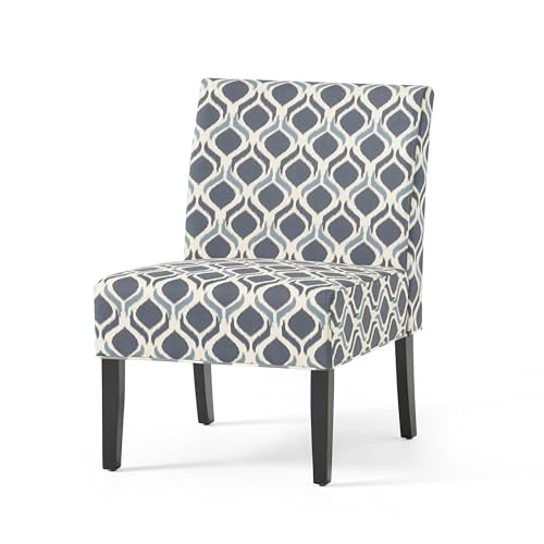 Christopher Knight Home Kassi Fabric Accent Chairs, 2-Pcs Set, Blue / Navy