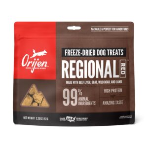 orijen freeze dried beef recipe dog treats, wholeprey ingredients, 3.25oz