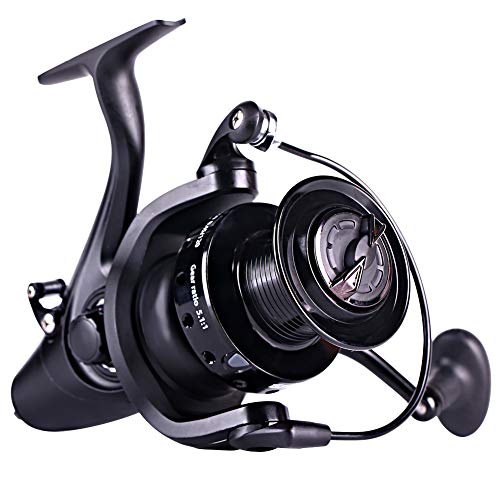 Sougayilang Spinning Fishing Reel,12+1BB Metal Body Smooth, Carp Spinning Reels, for Saltwater and Freshwater Fishing-BE5000