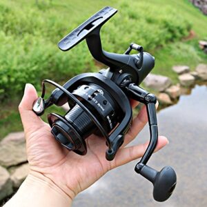 Sougayilang Spinning Fishing Reel,12+1BB Metal Body Smooth, Carp Spinning Reels, for Saltwater and Freshwater Fishing-BE5000