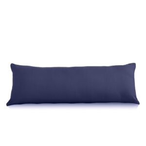 evolive ultra soft microfiber body pillow cover/pillowcases 21"x54" with hidden zipper closure (21"x54" body pillow cover, navy)