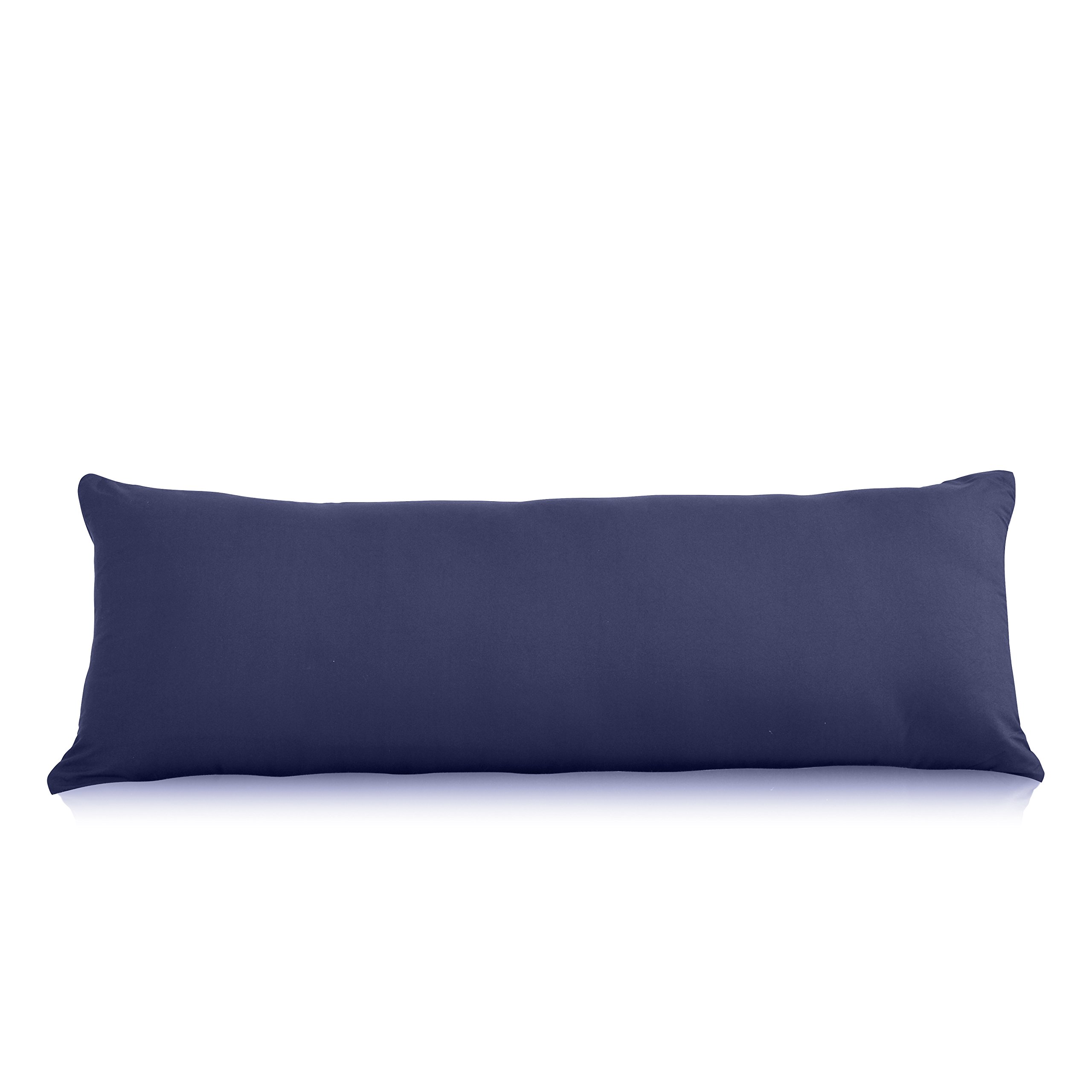 EVOLIVE Ultra Soft Microfiber Body Pillow Cover/Pillowcases 21"x54" with Hidden Zipper Closure (21"x54" Body Pillow Cover, Navy)