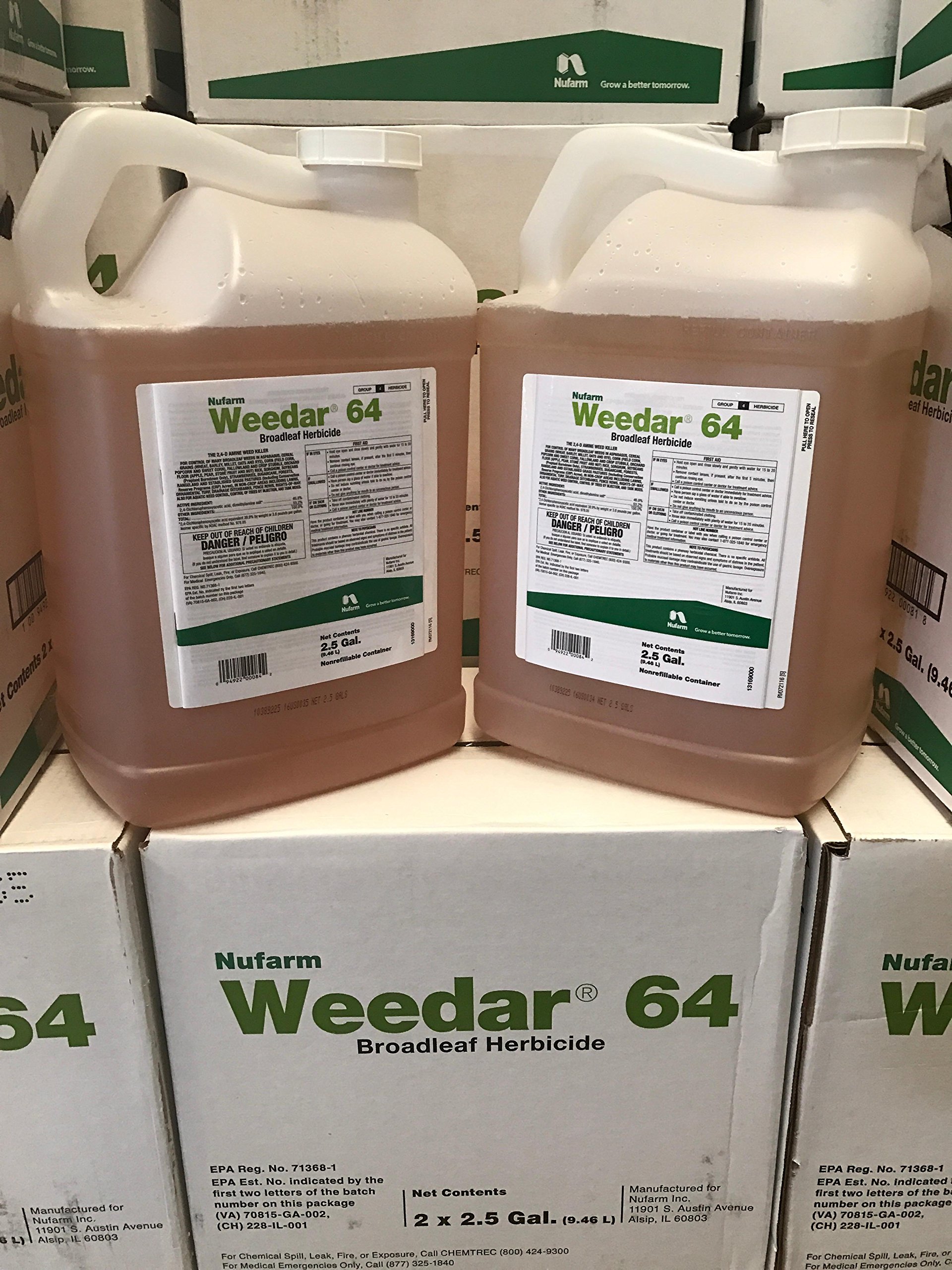 Weedar 64 Broadleaf Herbicide 5 Gallons, Liquid (2 x 2.5gal)