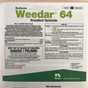 Weedar 64 Broadleaf Herbicide 5 Gallons, Liquid (2 x 2.5gal)